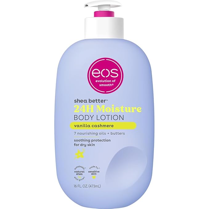 eos Shea Better Body Lotion | 24-Hour Moisture, Lightweight & Non ...