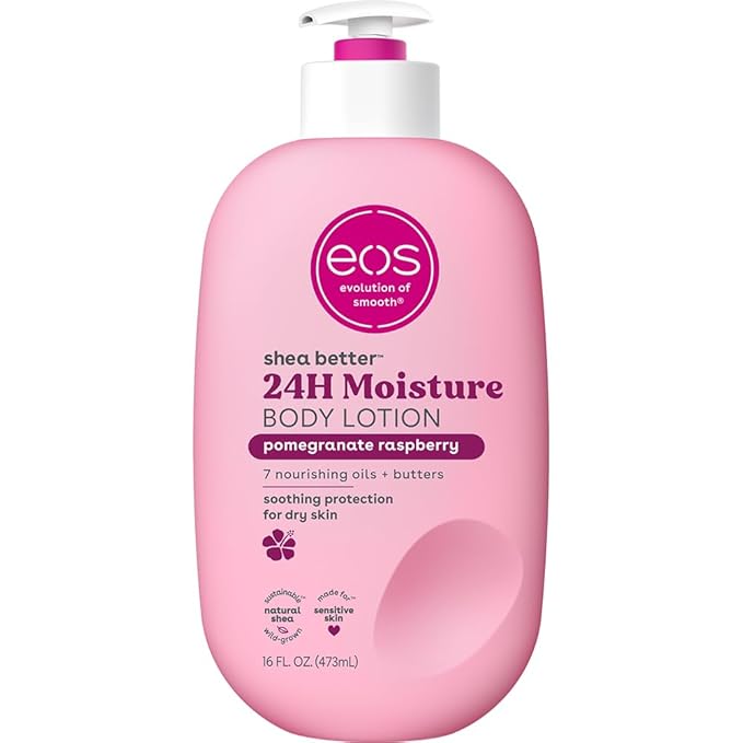 eos Shea Better Body Lotion | 24-Hour Moisture, Lightweight & Non ...